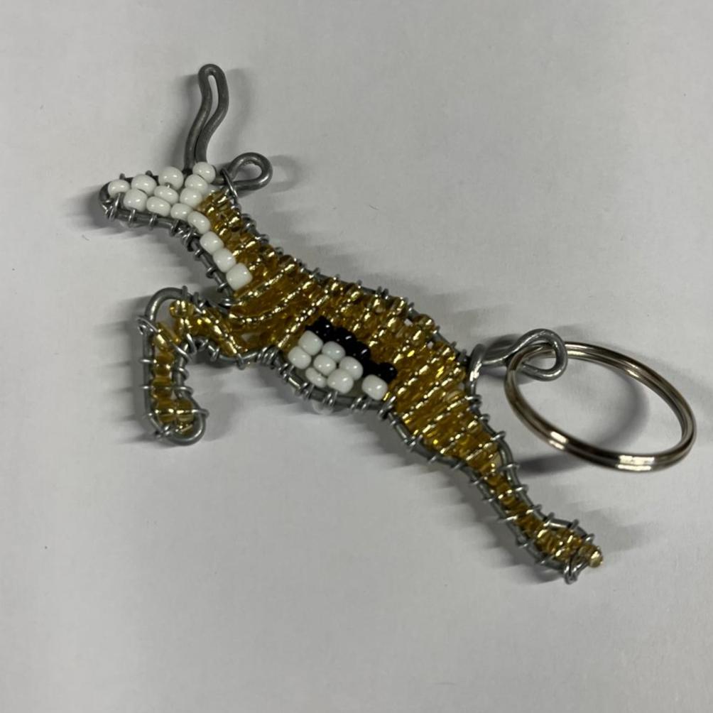 Beaded Keyring - Springbok – The Savanna