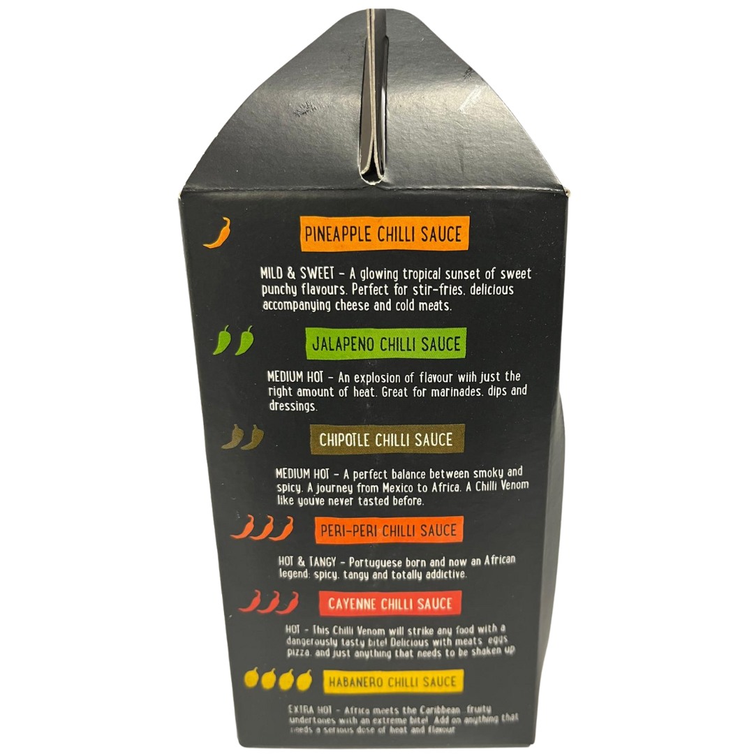 Black Mamba Chilli Venom 4x50ml Gift Pack – The Savanna