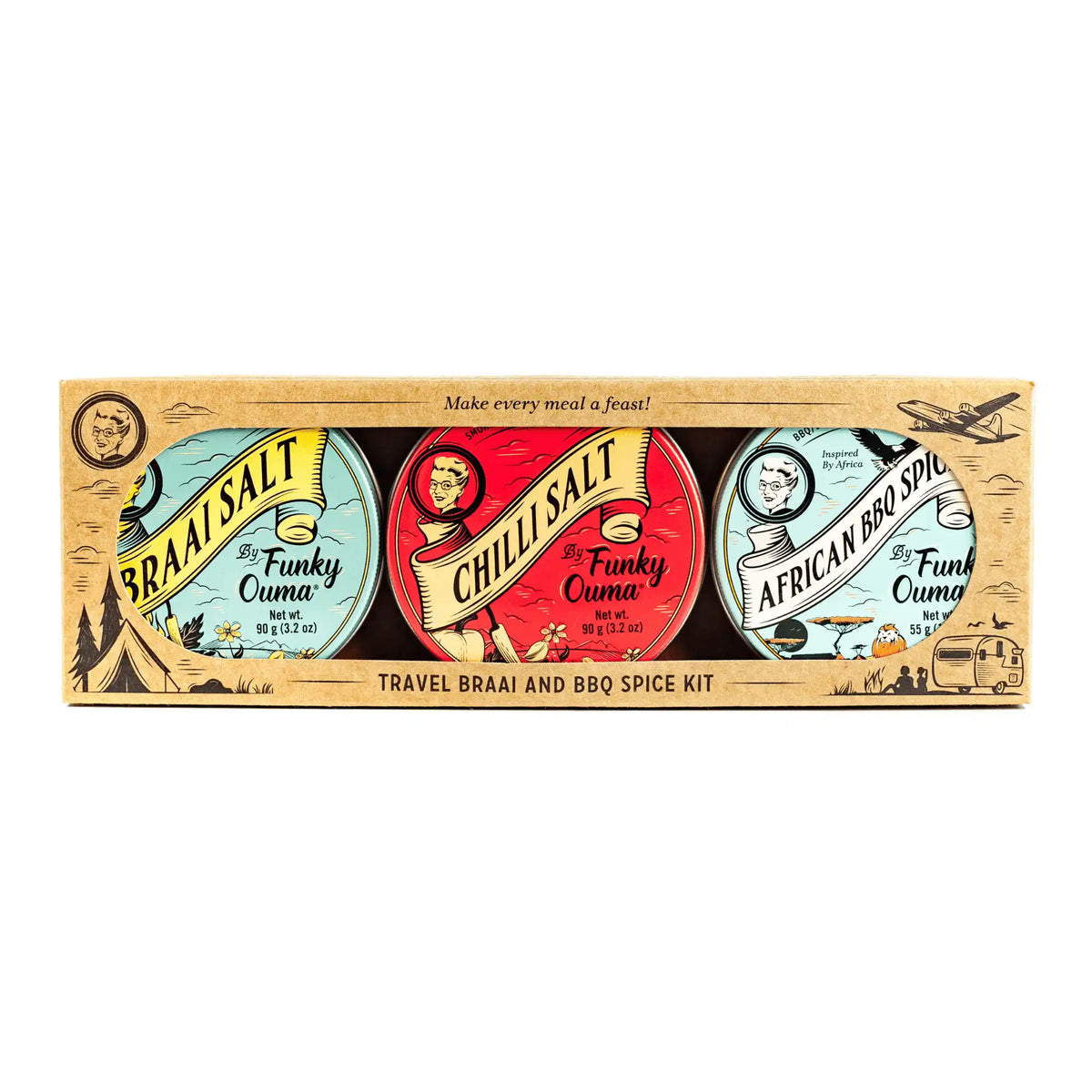 Funky Ouma Travel Tin Trio – The Savanna