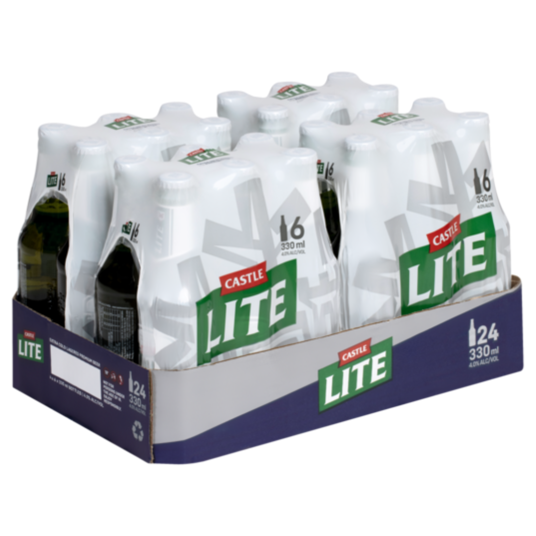 Castle Lite Bottle 330ml (BB: 16/02/2026) – The Savanna