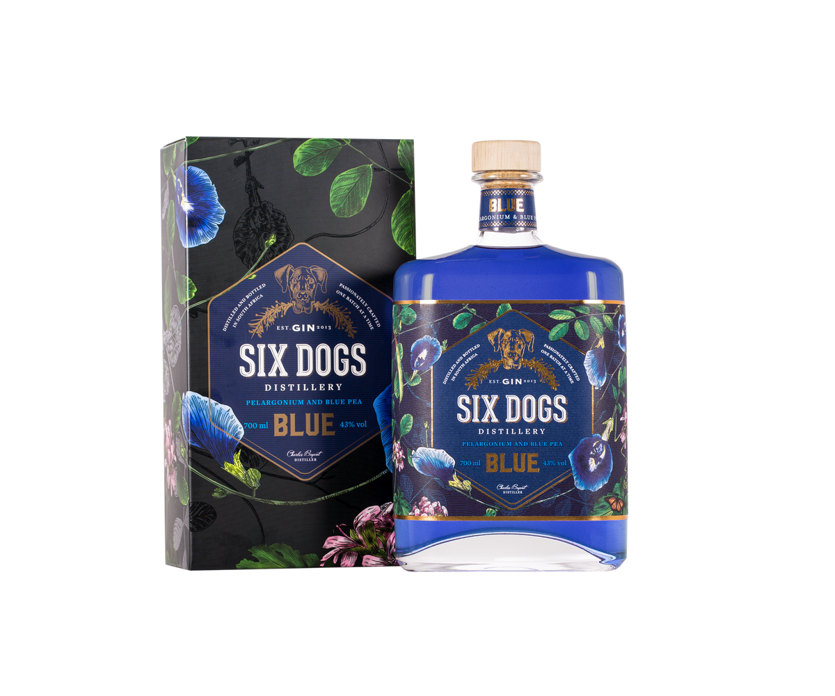 Six Dogs Gin Blue 700ml – The Savanna