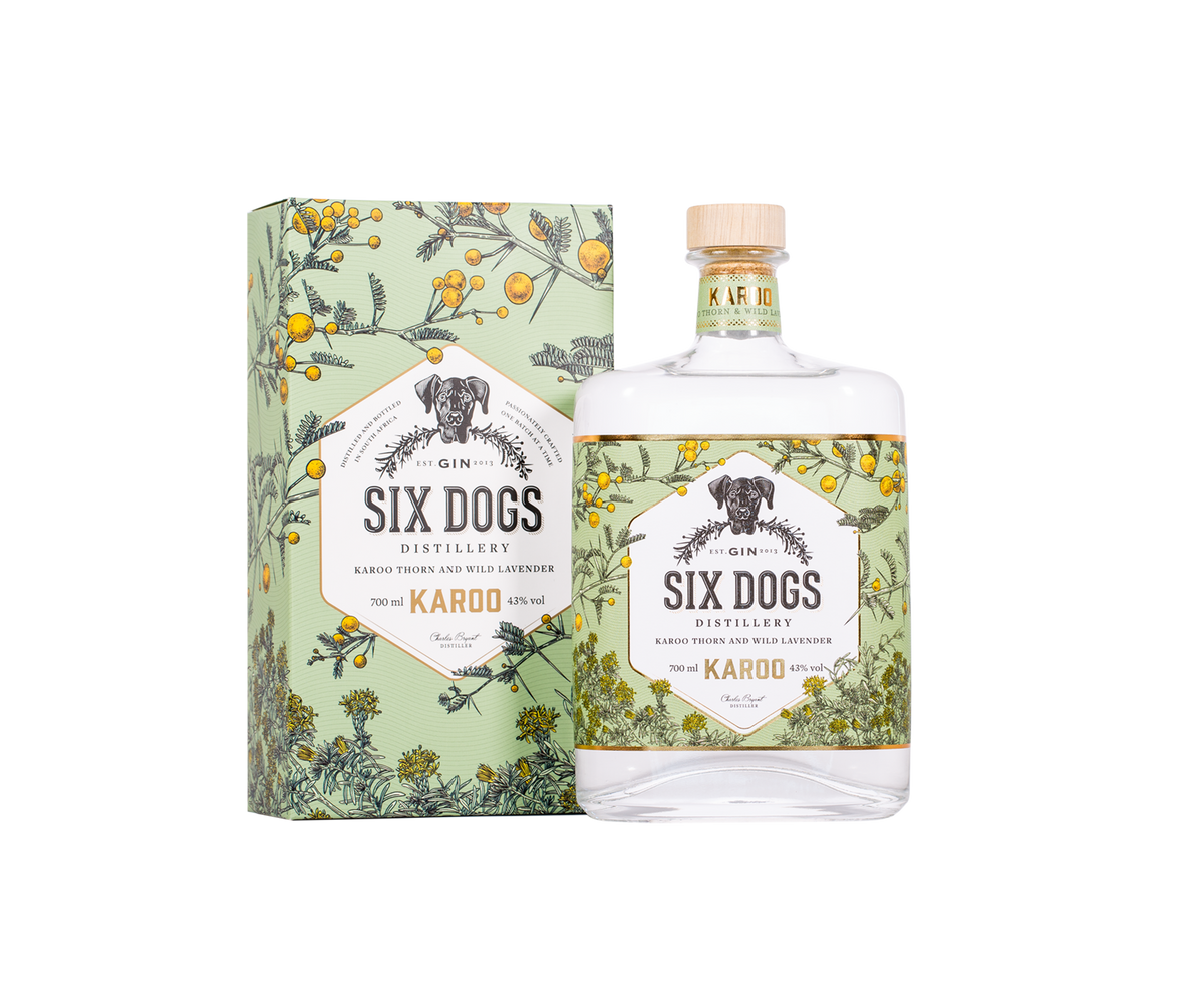 Six Dogs Gin Karoo 700ml – The Savanna