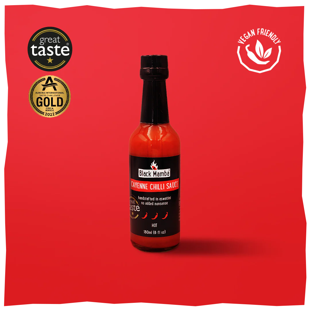 Black Mamba Cayenne Chilli Sauce 180ml – The Savanna